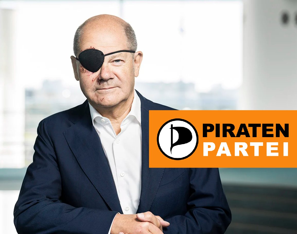 Olaf Scholz mit Augenklappe - sollte er sie immer tragen?